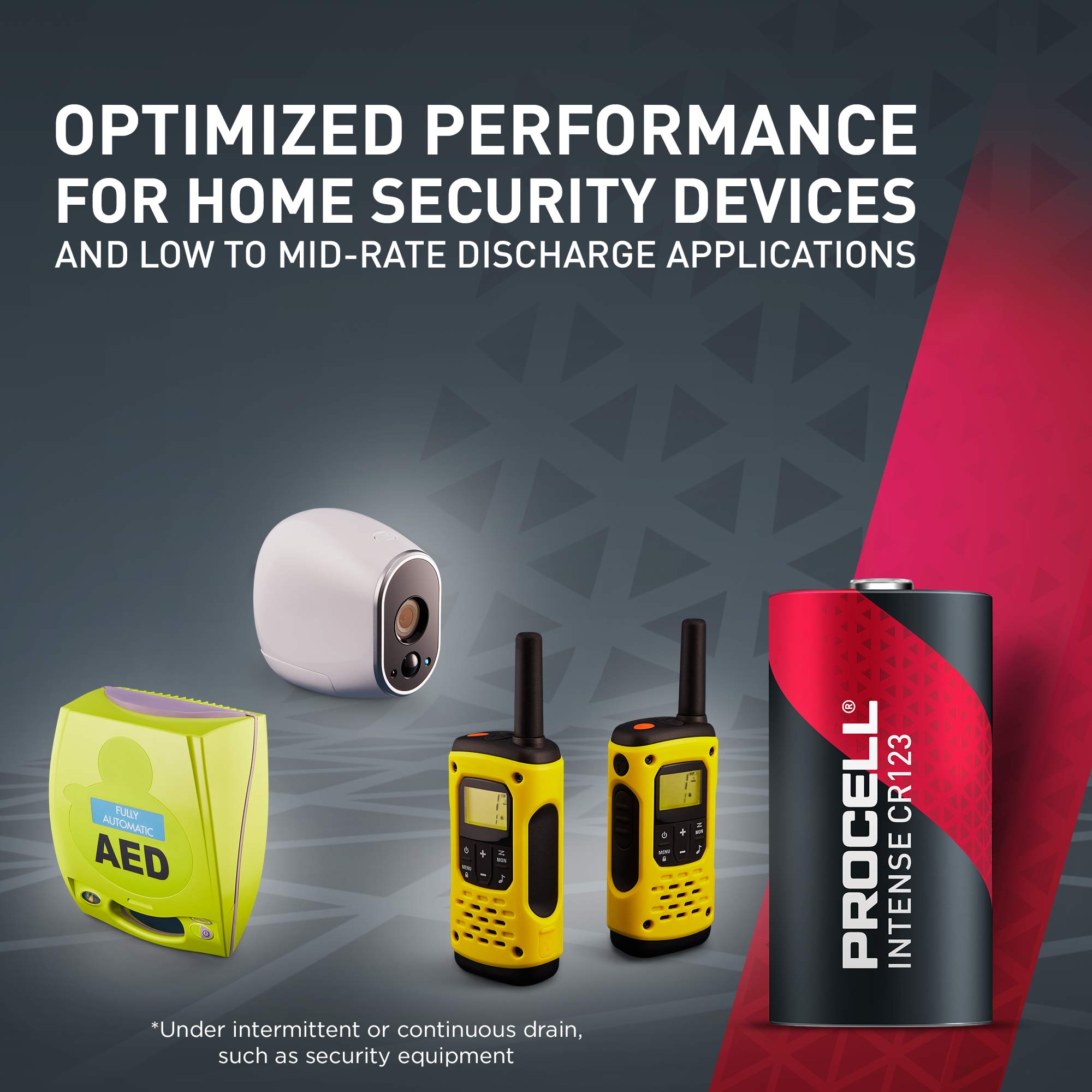 Procell High Power Lithium Intense CR123, 3V | Procell